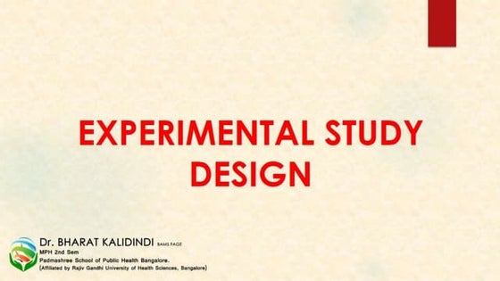Observational study design | PPT