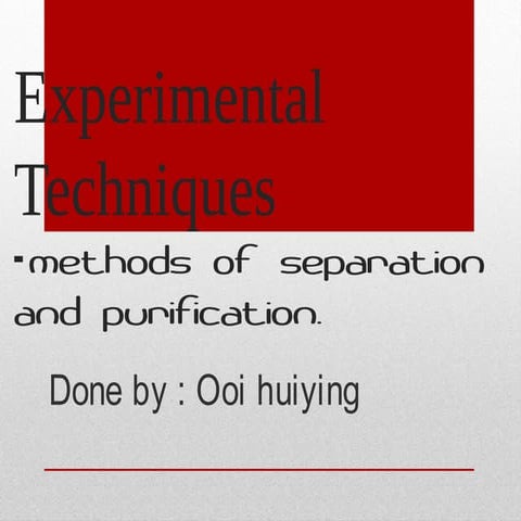 Separation of Mixtures | PPT