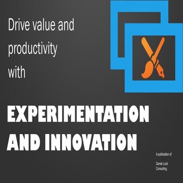 Experimentation and innovation presentation v0.3 | PDF