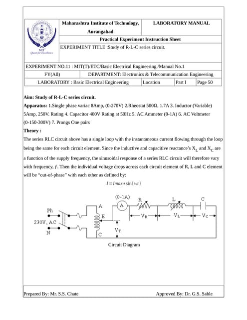 Experiment no. 7 | PDF