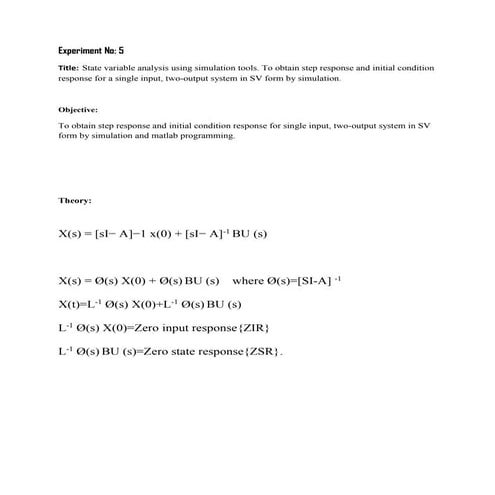 Experiment no 5 | PDF