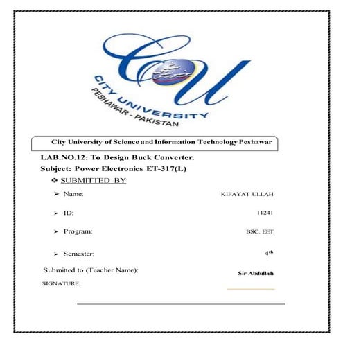 buck converter | PDF