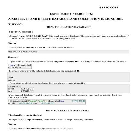 Experiment no 2 | PDF