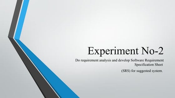 Software requirements specification | PPT