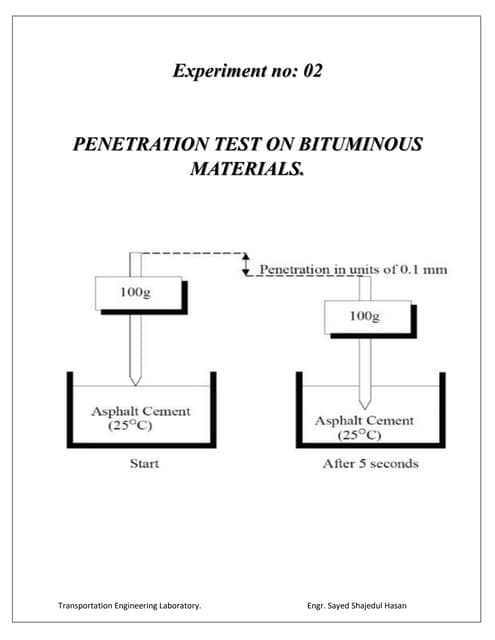Experiment no 03 setting time of cement. | PDF