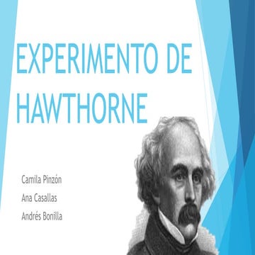 Experimento de hawthorne | PPTX