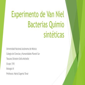 Experimento de van niel | PPTX