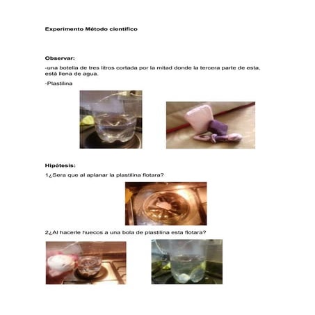 Experimento método científico | DOCX
