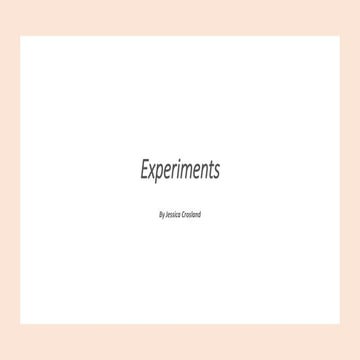 Experiments | PPT