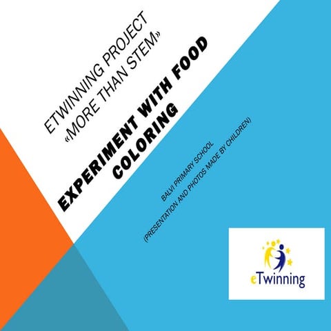 Experiment with food coloring | PPT