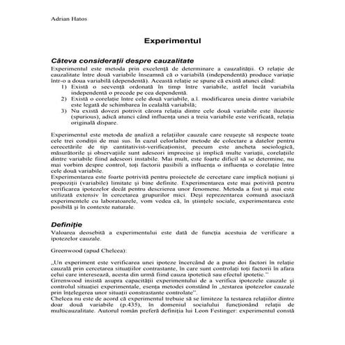 Experimentul | DOC