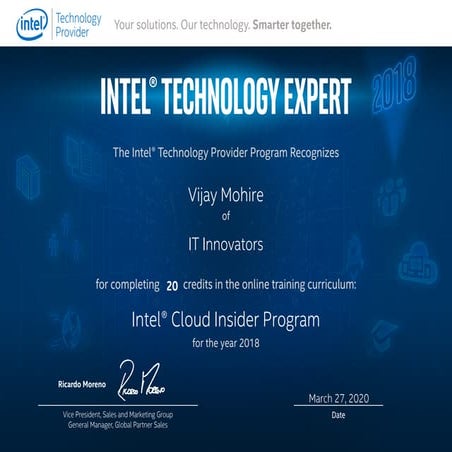 Expert Intel cloud insider program | PPT