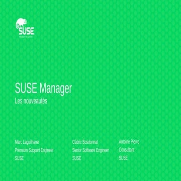 Expert Day 2019 - SUSE Manager | PDF | Computer Software and ...