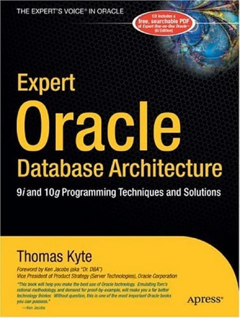 Expert Oracle Database Architecture Pdf Databases Computer Software And Applications