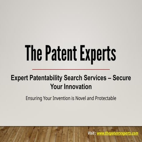 Expert Patentability Search Services – Secure Your Innovation | The ...