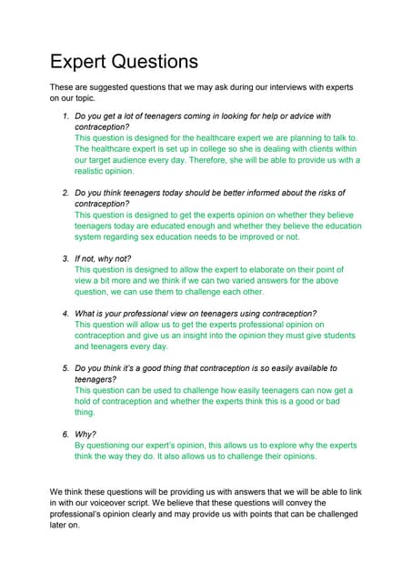 Expert Interview - Teachers | PPT