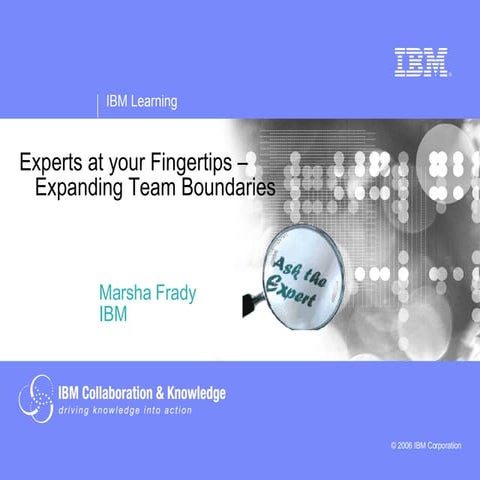 Experts At Your Fingertips | PPT