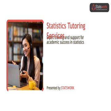Expert Statistics Tutoring & SPSS Statistics Training Services.pptx
