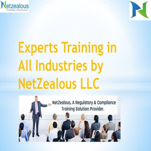 Experts Training in All Industries by NetZealous LLC | PDF | Pharmaceutical Industry | Industries