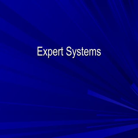 Expert systems | PPT