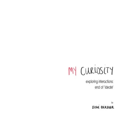 exploring interactions: my curiosity | PDF