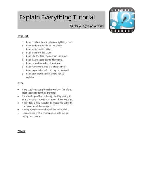 Explain everything tips | PPTX