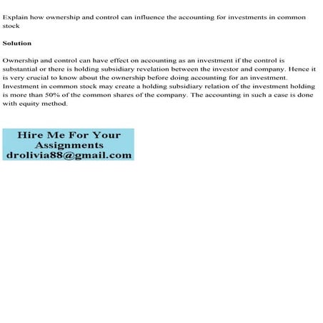 Explain how ownership and control can influence the accounting for i.pdf