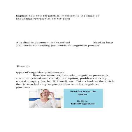 Explain how this research is important to the study of knowledge rep.docx