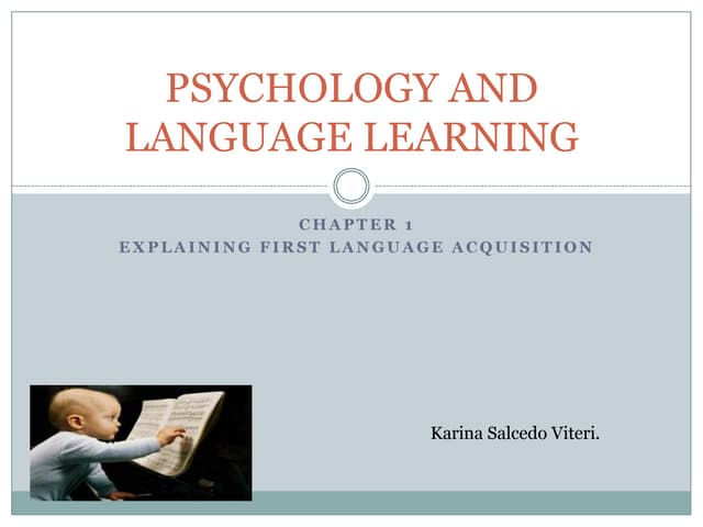 Theories of Language Acquisition | PPTX