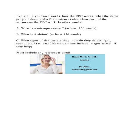 Explain In Your Own Words How The Cpc Works What The Demo Program Docx 1625