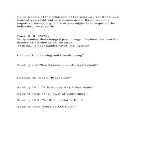 Explain some of the behaviors of the same-sex adult that you learned.docx