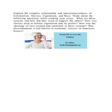 Explain the complex relationship and interconnectedness of Coloniali | DOCX