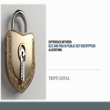 Difference between ECC and RSA PublicKey | PPTX