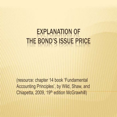Explanation Bond Issue Price | PPTX