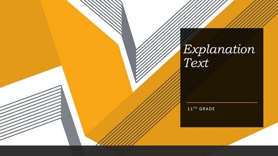Features of an Explanation Text | PPT