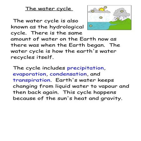 Water Cycle With Explanation