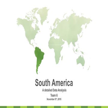 World Bank Data - South America Analysis | PPT