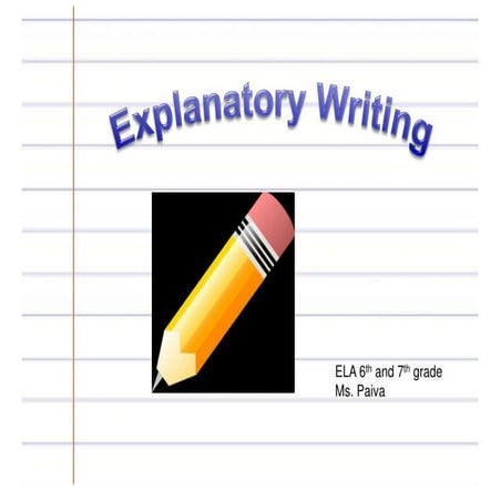 Explanatory Writing | PDF
