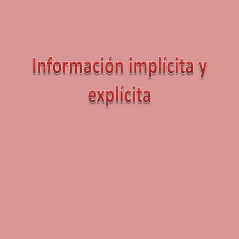 Implícito e explícito | PPTX