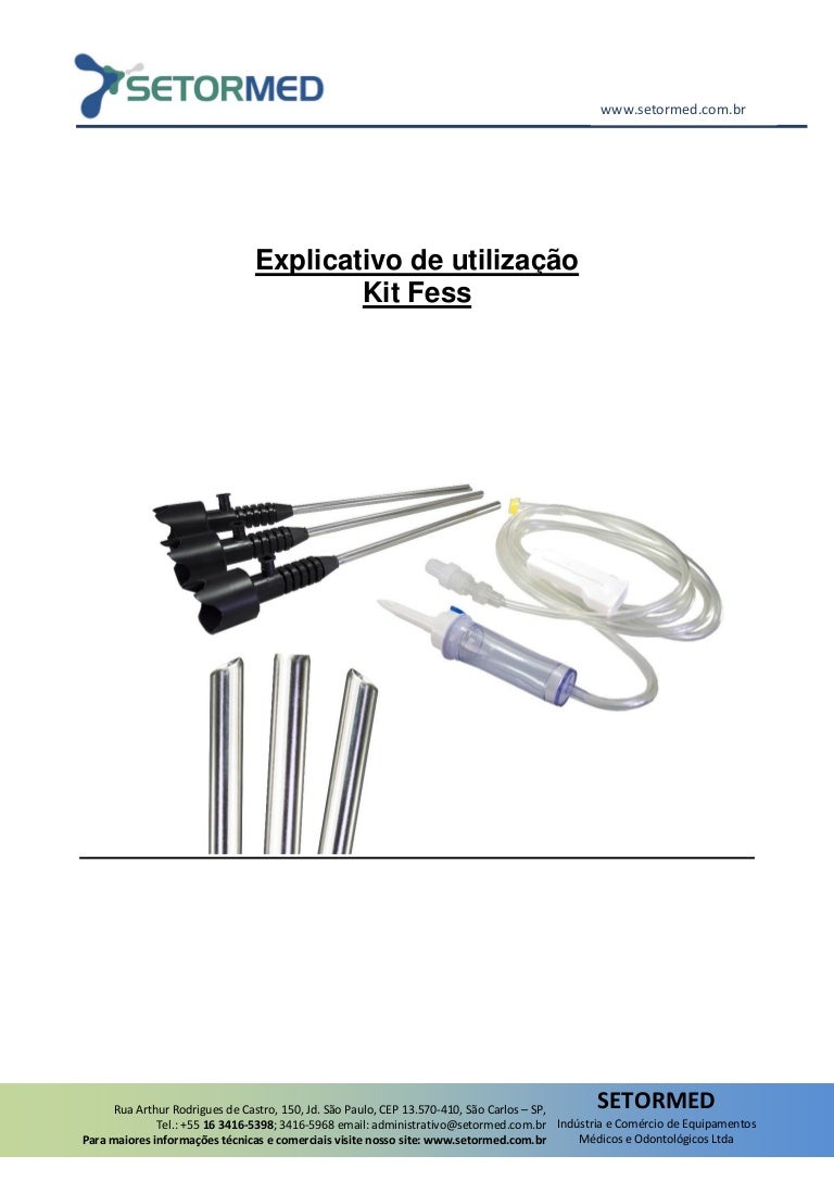 Kit Fess Setormed - Como Usar