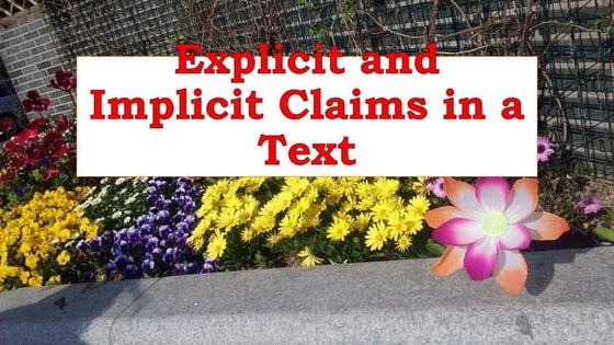 Implicit and explicit information | PDF | Books and Literature