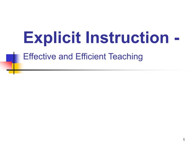 Explicit Teaching | PPTX