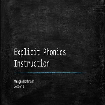 Explicit phonics session 2 | PPT