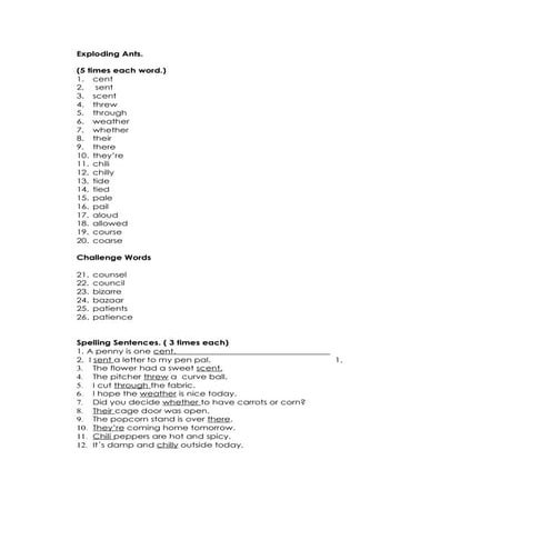 Spelling Bee | PDF