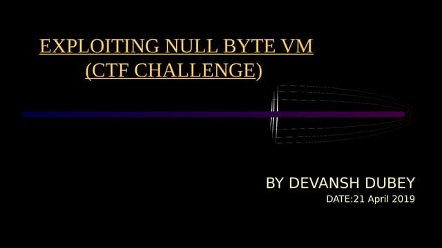 Exploiting Null Byte Vm Ppt