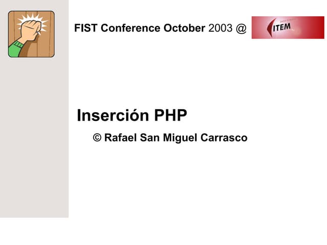 Exploiting Web Applications Php Ppt