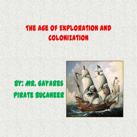 Exploration and colonization | PPT