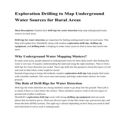 Exploration Drilling to Map Underground Water Sources for Rural Areas.pdf