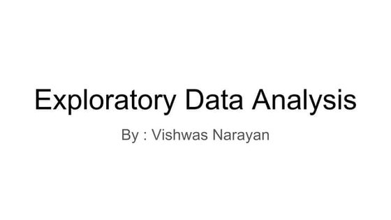 Exploratory Data Analysis Eda Pptx
