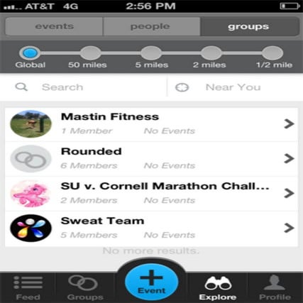 Sweat App Screenshots | PPTX